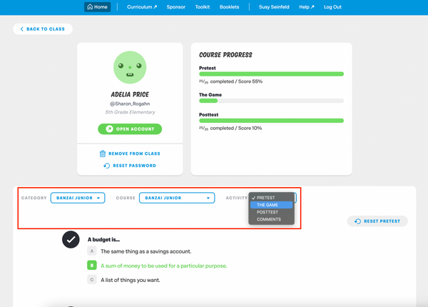Updated Student & Grading Interfaces